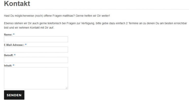 Wordpress Kontaktformular erstellen mit Plugin Contact Form 7 | MLM Marketing Erfahrungen